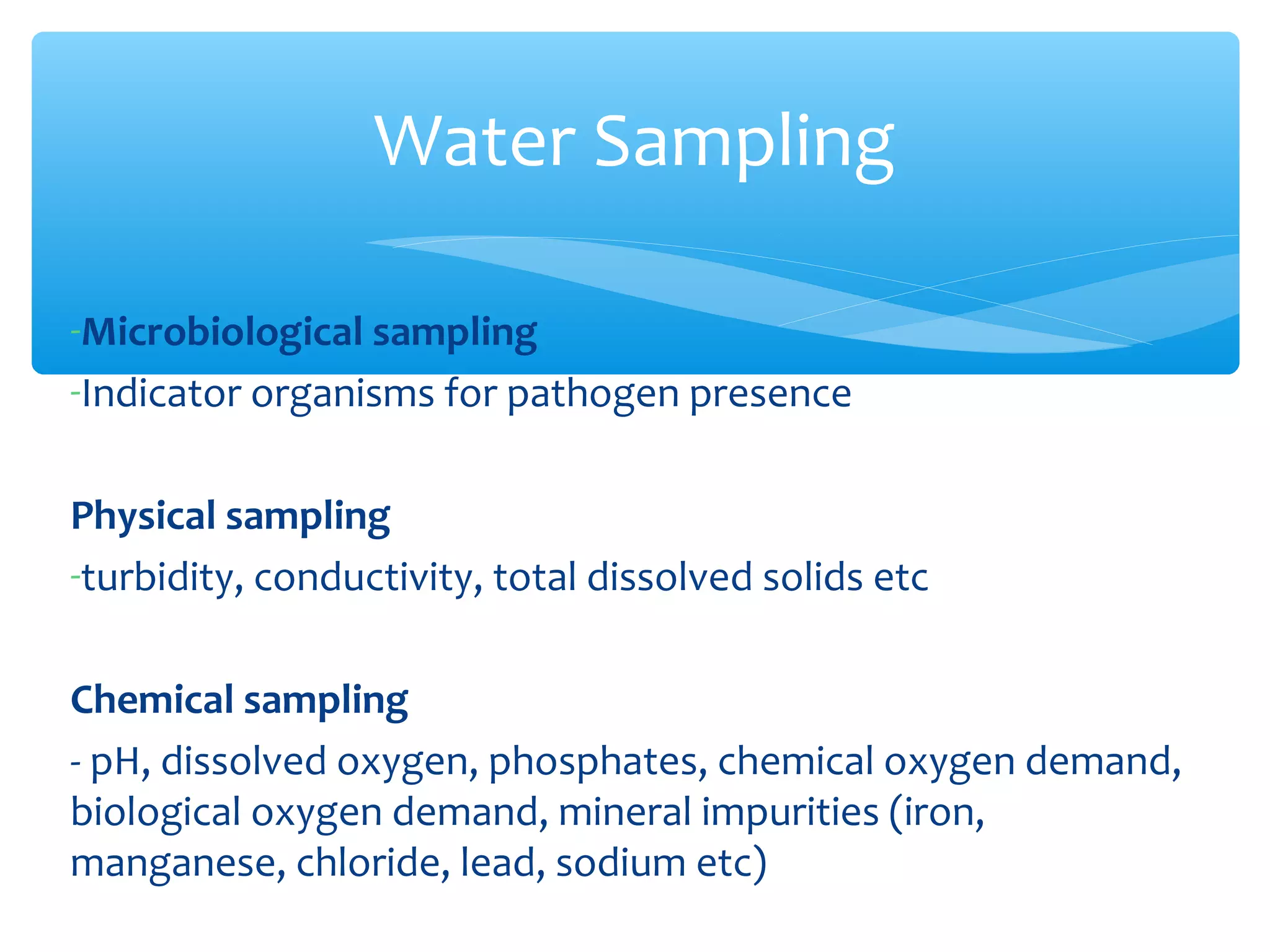 Water Analysis & Test Method | PPT