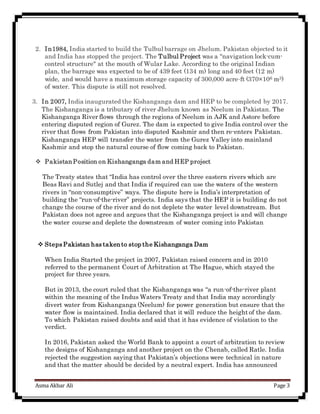 Indus Water Treaty and its aftermath | PDF