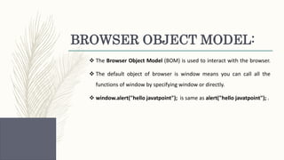 Internet and Web Technology (CLASS-6) [BOM] | PPTX