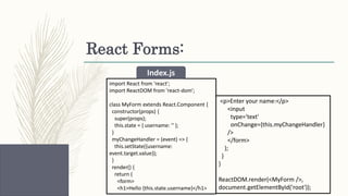 Internet and Web Technology (CLASS-9) [React.js] | NIC/NIELIT Web Technology | PPTX