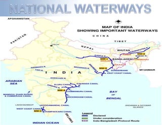 inland waterways in india | PPTX