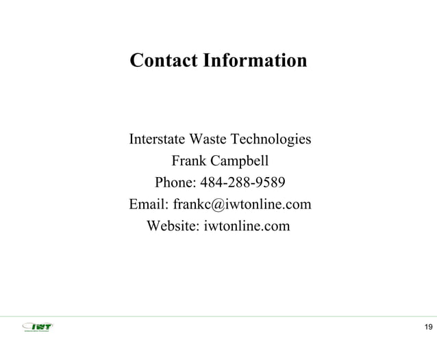 IWT presentation | PPT