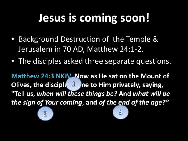 M2014 s70 jesus is coming soon 9 16-14 [recovered]sermons | PPTX | Christianity | Religion ...