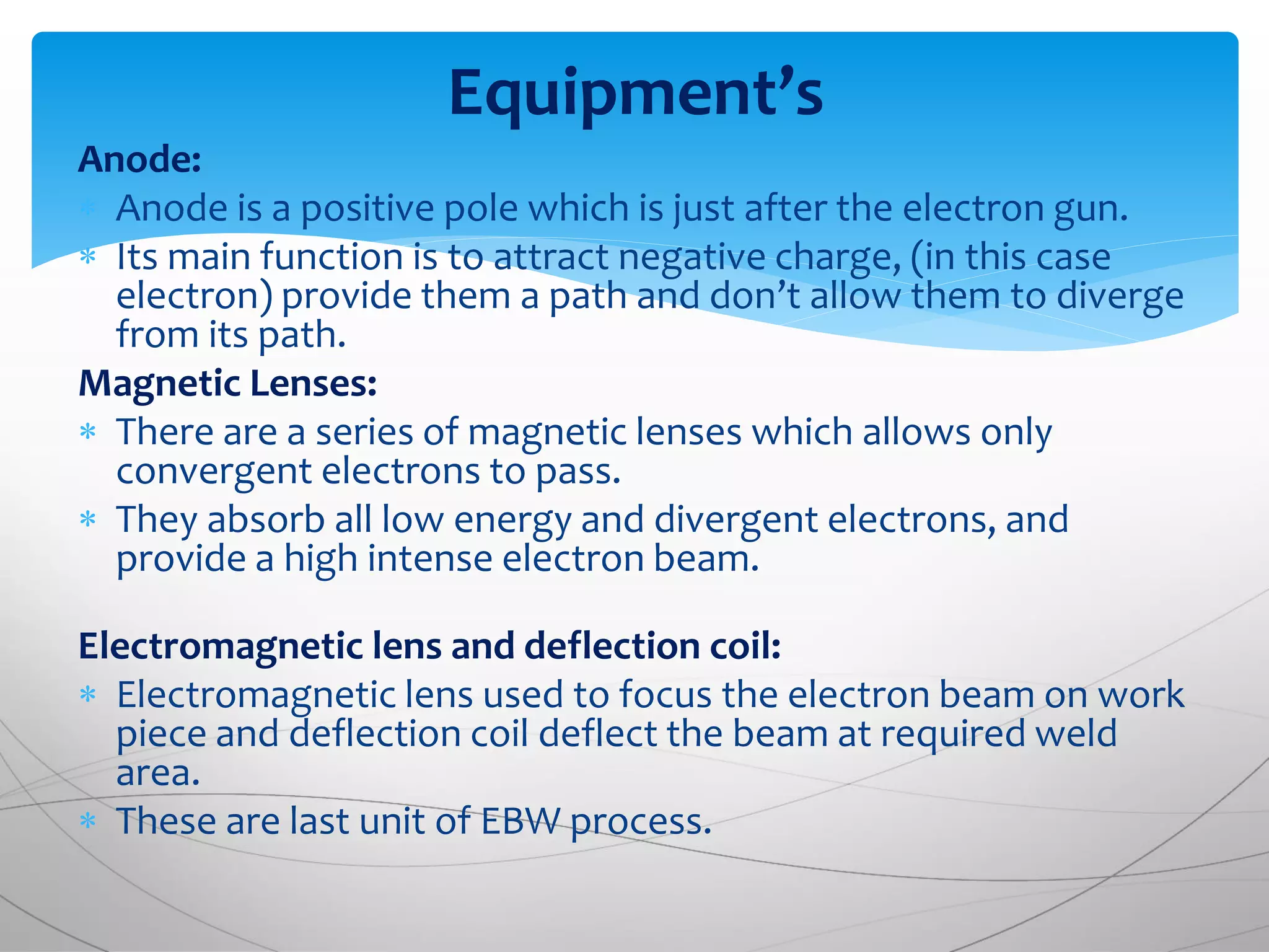 Iwt unit 5 electron beam welding sushant bhatt | PDF