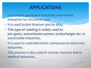 Iwt unit 5 electron beam welding sushant bhatt | PDF