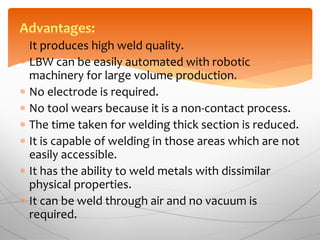 Iwt unit 5 laser beam welding sushant bhatt | PDF