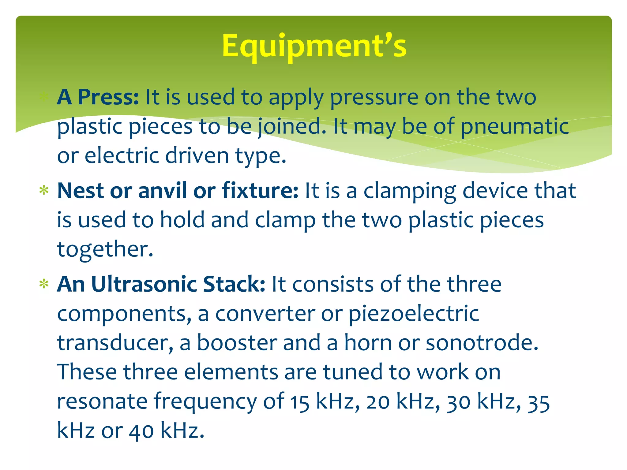 Iwt unit 5 ultrasonic welding | PDF
