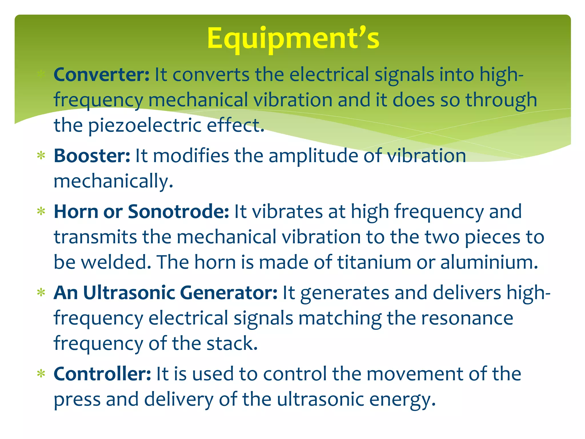 Iwt unit 5 ultrasonic welding | PDF