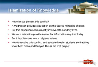 An Islamic WorldView: Essential Component of an Islamic Education | PPT