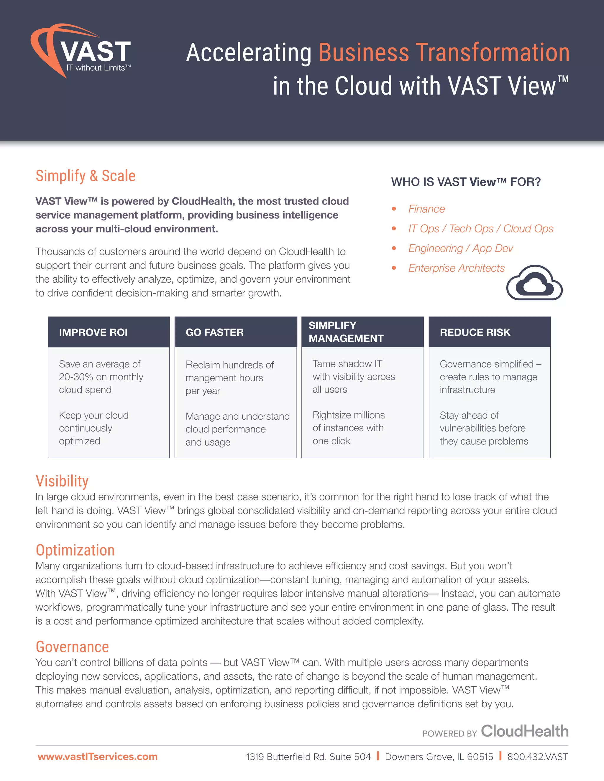 Accelerating Business Transformation in the Cloud with VAST View™ | PDF ...