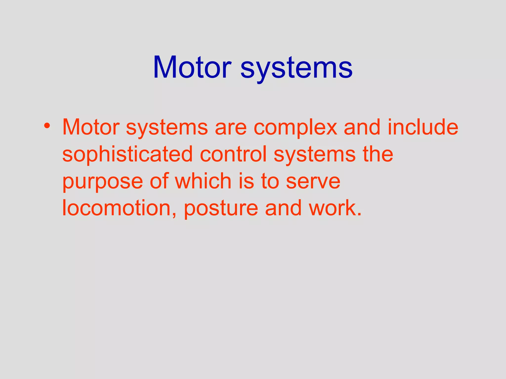 Anatomy and Physiology of Motor disorder | PPT