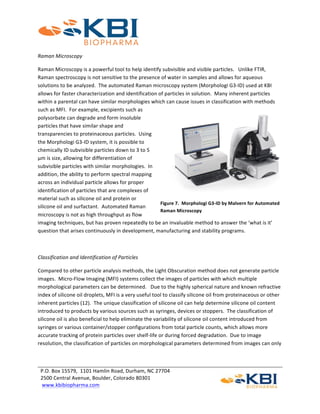 Subvisible Particle Characterization: Why Simply Counting Shadows ...