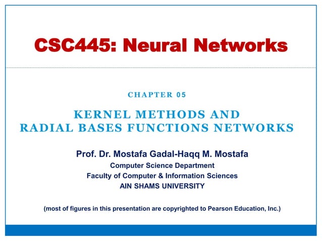 Neural Networks: Radial Bases Functions (RBF) | PDF