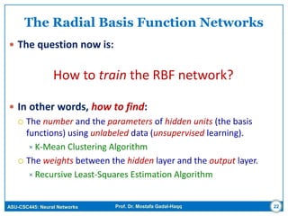Neural Networks: Radial Bases Functions (RBF) | PDF