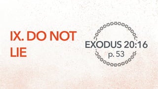 Do Not Lie | PDF | Christianity | Religion & Spirituality