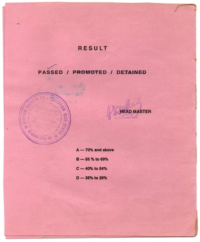 IX class Report Card | PDF