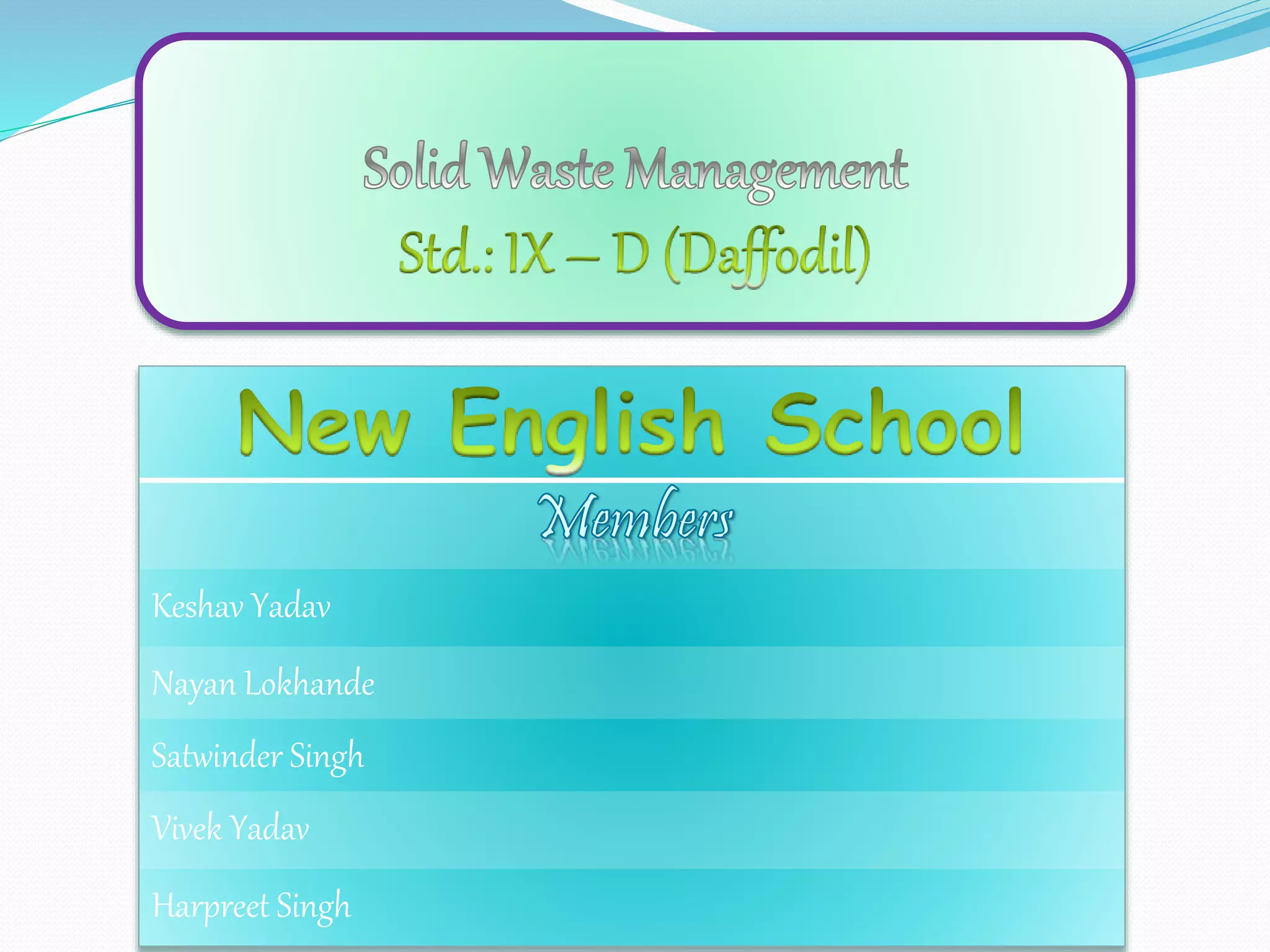 Solid waste management with animation | PPTX