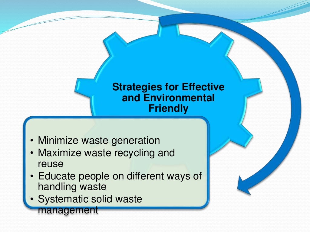 Solid waste management with animation
