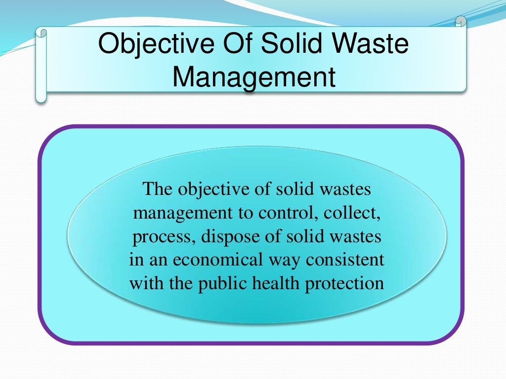 Solid waste management with animation