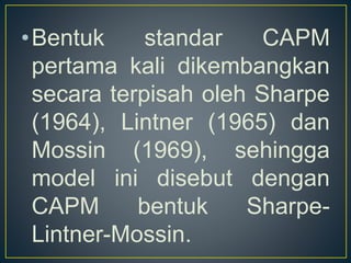 CAPM | PPTX