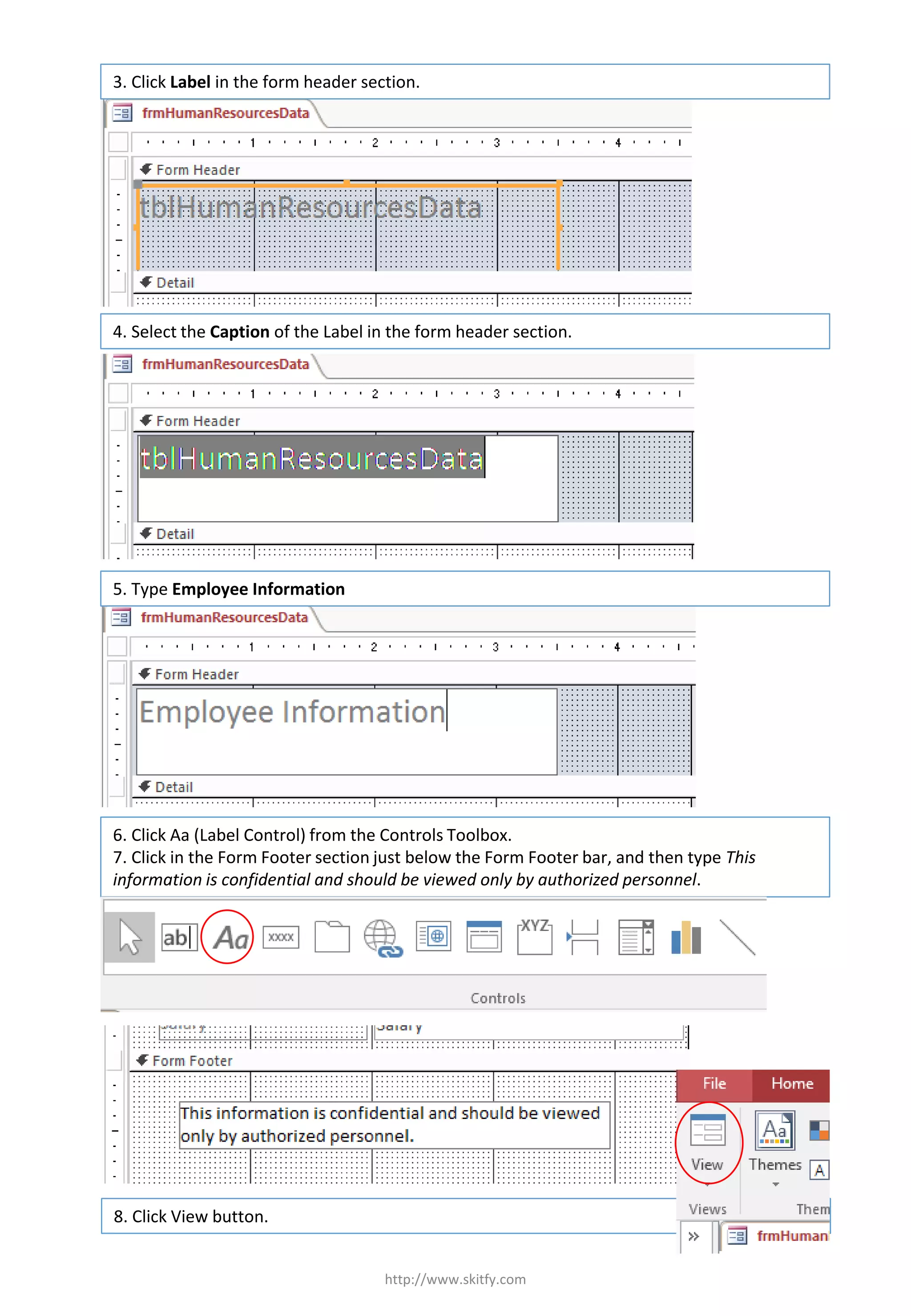 5.3 Adding Controls to a Form | PDF