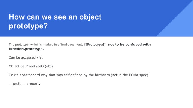 Js: master prototypes | PPT