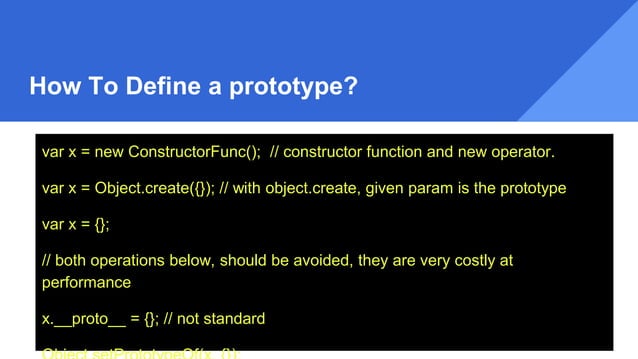 Js: master prototypes | PPT