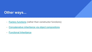 Js: master prototypes | PPTX