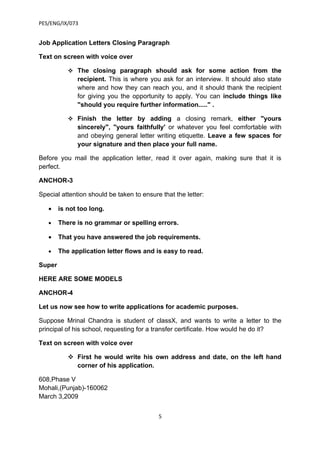 Ix application and letter writing 4_beta | PDF