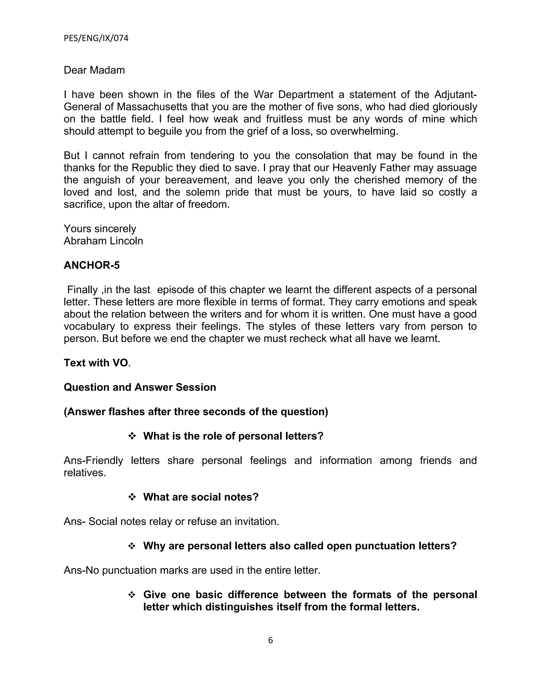 Ix application and letter writing 5 | DOC