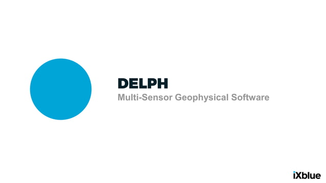 iXblue - DELPH geophysical software | PDF | 3-D Graphics | Computer Software and Applications
