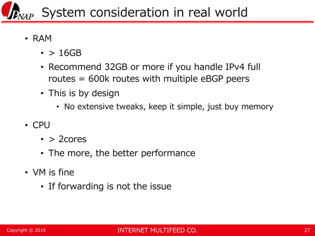 Tutorial: Using GoBGP as an IXP connecting router | PPTX | Internet | Computing