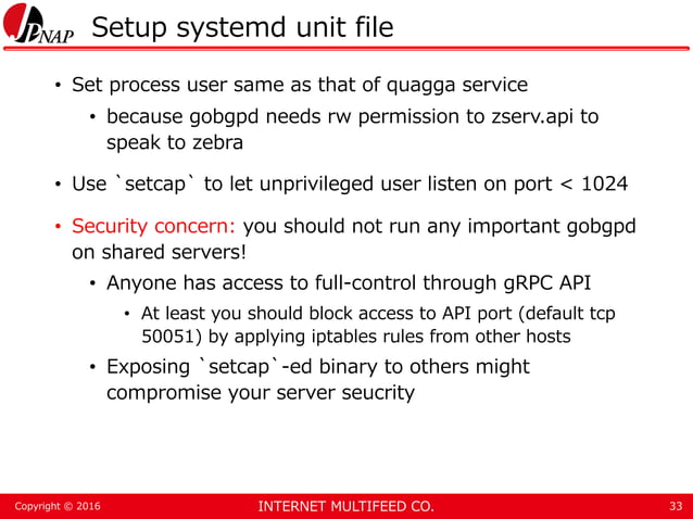 Tutorial: Using GoBGP as an IXP connecting router | PPTX | Internet | Computing