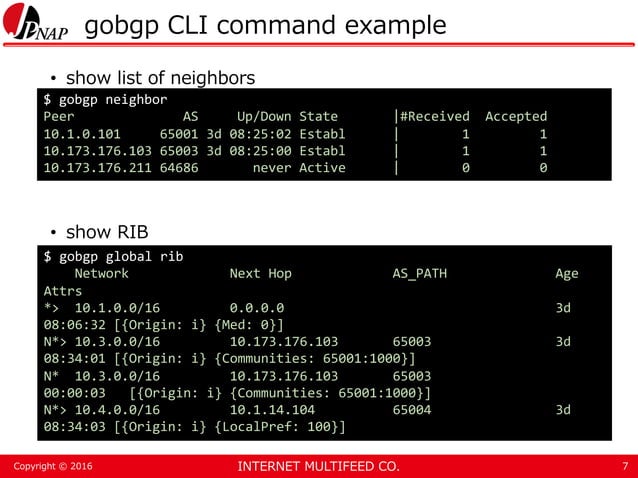Tutorial: Using GoBGP as an IXP connecting router | PPTX | Internet | Computing
