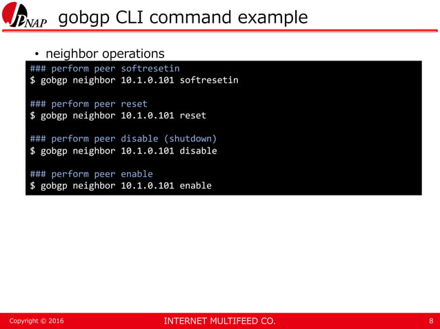 Tutorial: Using GoBGP as an IXP connecting router | PPTX | Internet | Computing