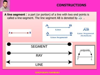 9TH CBSE lines and angles introduction ppt BY RAMBABU SIRIPURAPU | PPT