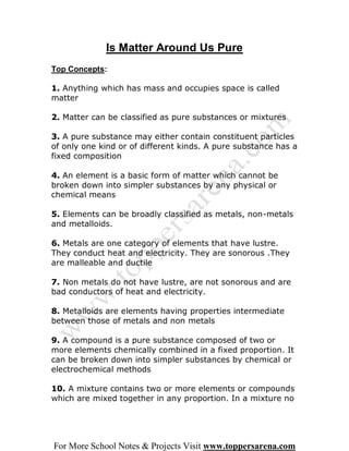 Ix chemistry full notes chapter 2 | PDF