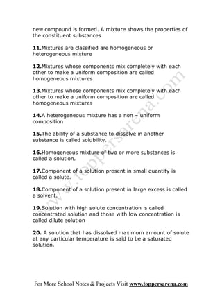 Ix chemistry full notes chapter 2 | PDF