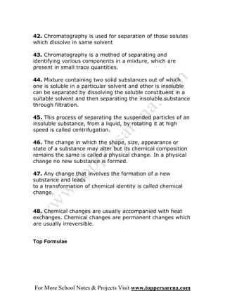 Ix chemistry full notes chapter 2 | PDF