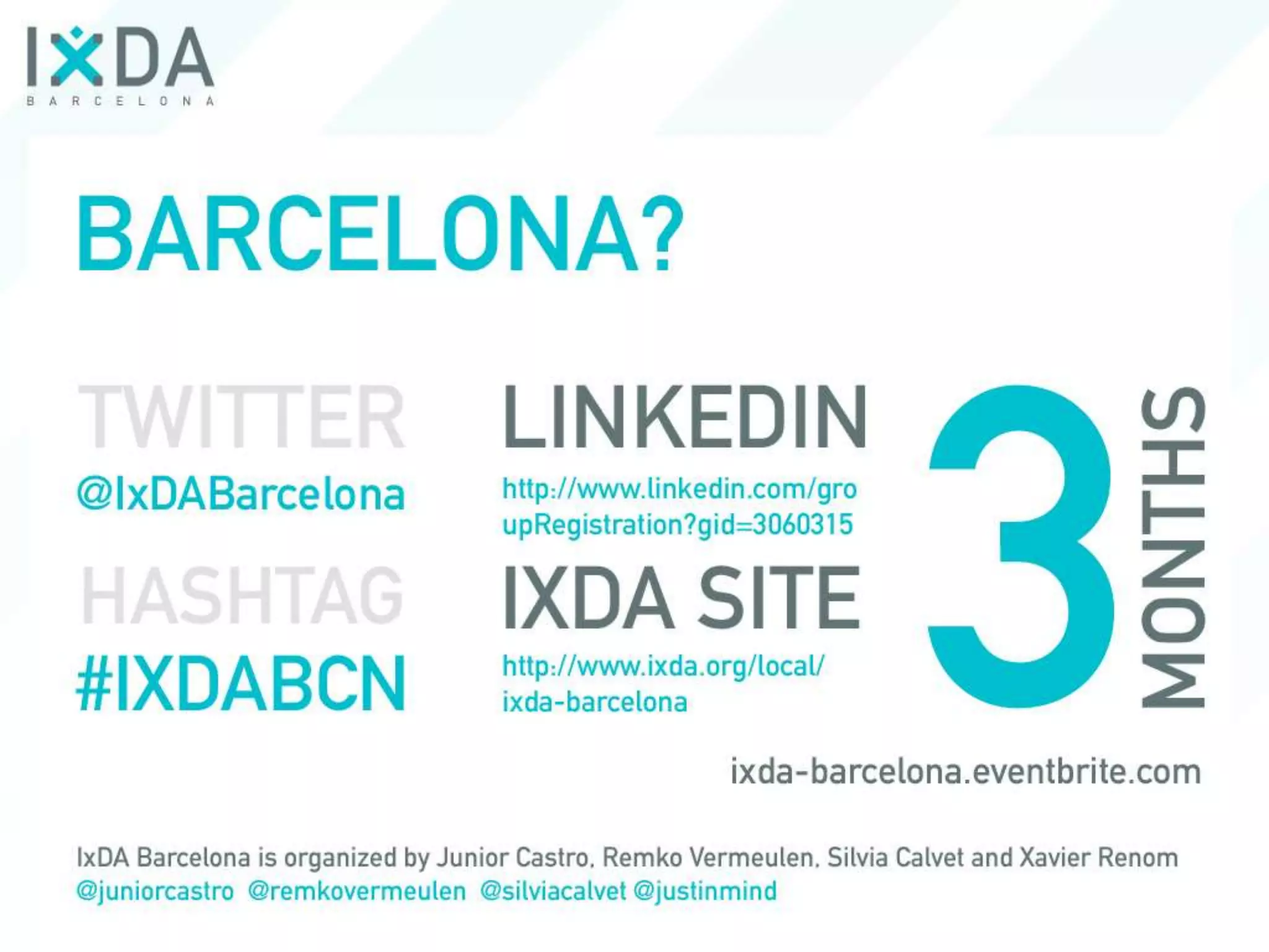 IxDa Barcelona Launch | PPTX