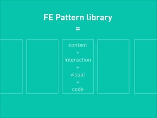 Front-end Pattern Libraries | PPT