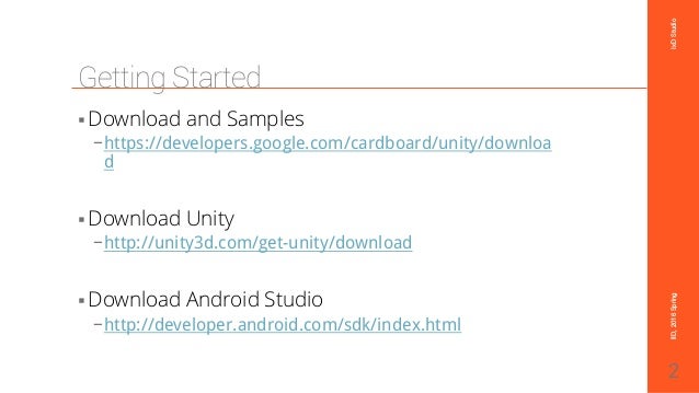 Cardboard Unity Workshop Part I Ppt 