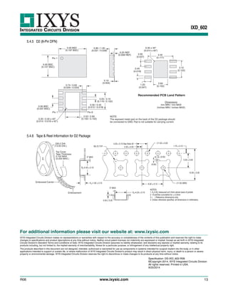 Original IC Mosfet Driver IXDN602SIATR IXDN602SIA 602 SOP-8 New IXYS Corporation | PDF ...