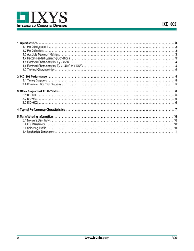 Original IC Mosfet Driver IXDN602SIATR IXDN602SIA 602 SOP-8 New IXYS Corporation | PDF ...