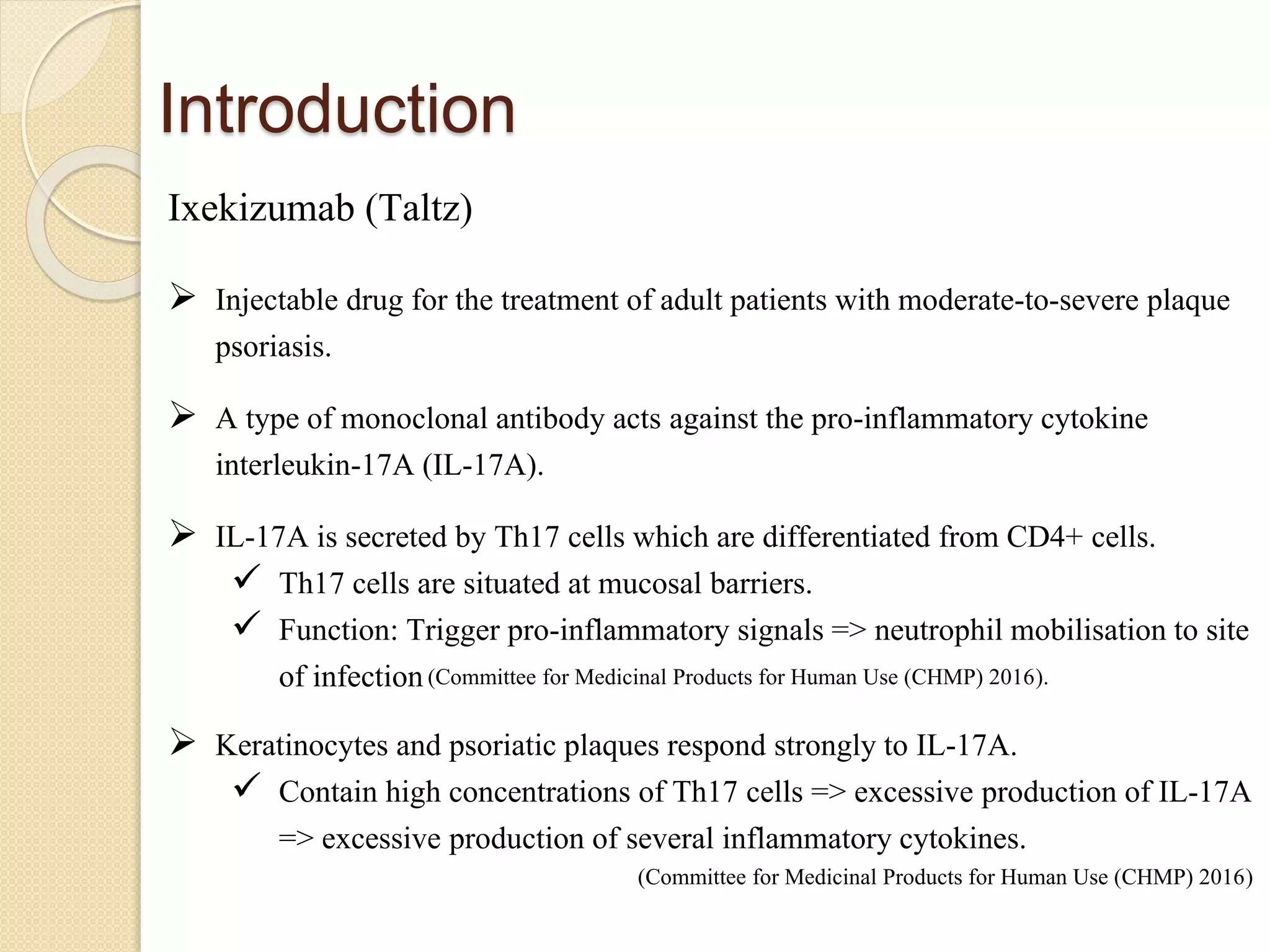 Ixekizumab (Taltz) | PPTX | Skin and Dermatology | Diseases and Conditions