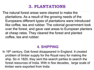 Forest and colonialism | PPTX
