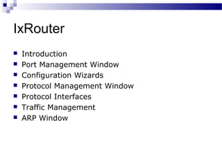 Ixia presentation | PPT