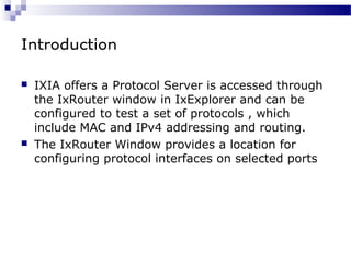 Ixia presentation | PPT