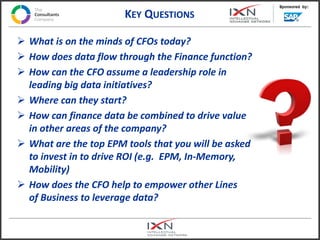 Presentation: IXN Webinar, CFOs and Big Data. Why they should care and what they should do | PPT
