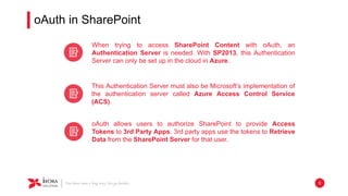 Office 365 Authentication Process (oAuth Service Integration) - iXora Tech Seminar | PPTX ...